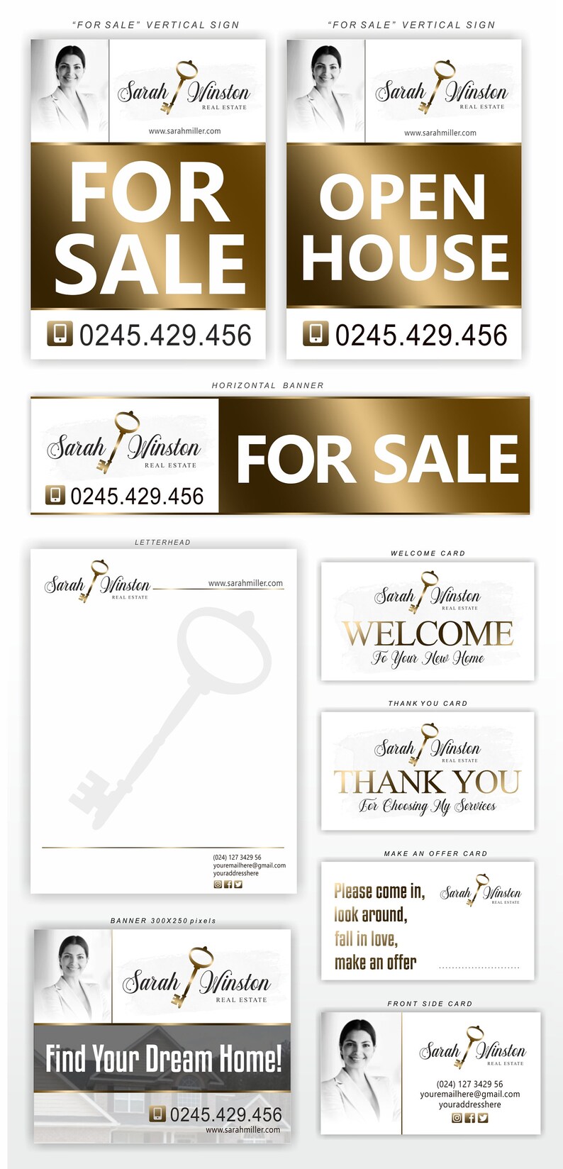 Realtor Logo Design Real Estate Logo Real estate broker | Etsy