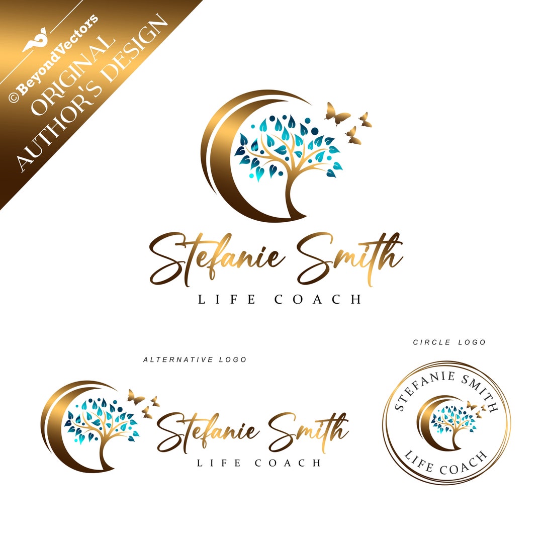 Life Coach Logo, Therapist Logo, Psychology Logo, Tree of Life Logo ...