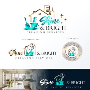 Cleaning Logo, Cleaning Logo Marketing Kit, Cleaning Logo Design ...