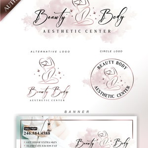 Body Contour Logo, Body Shaping, Body Contouring Logo, Aesthetic Center ...