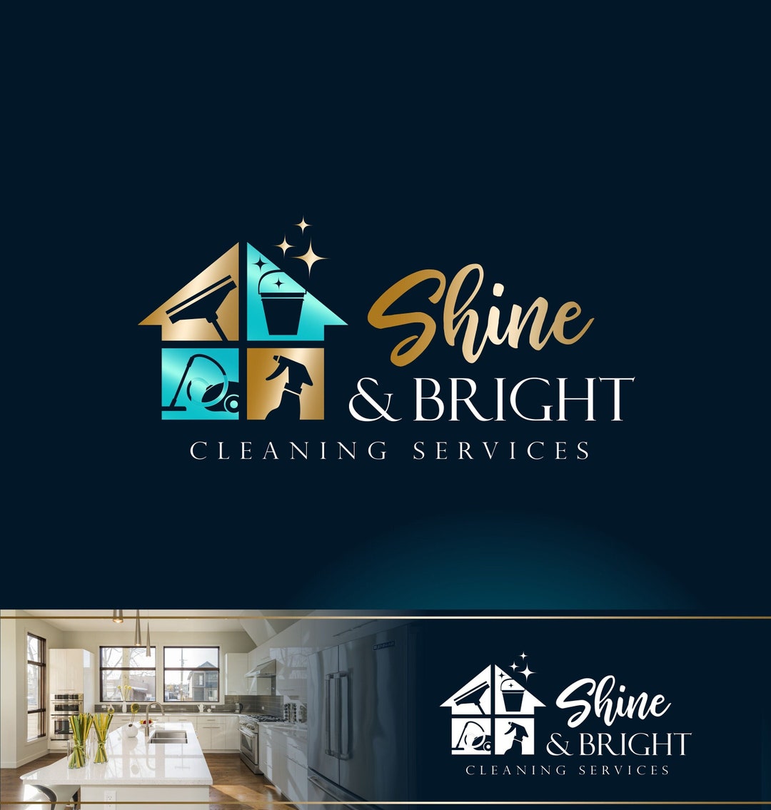 Cleaning Logo, Cleaning Logo Marketing Kit, Cleaning Logo Design ...