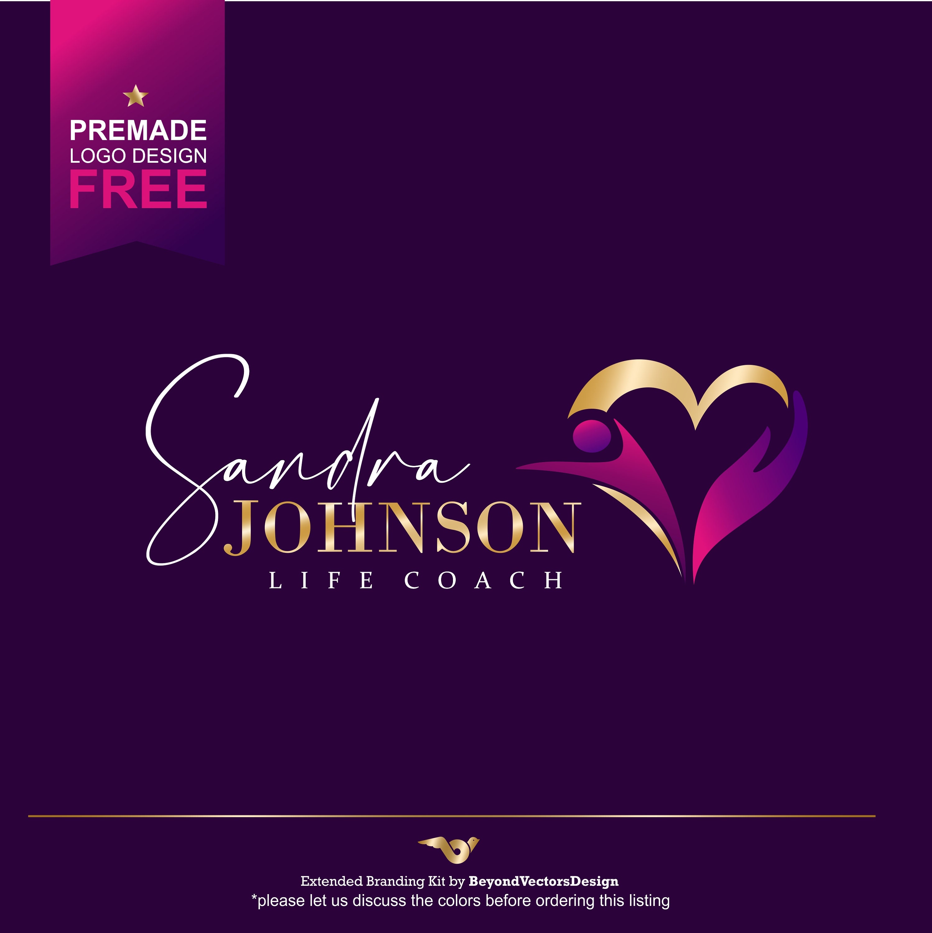 Life Coach Logo Psychology Logo Love and Support Symbol - Etsy