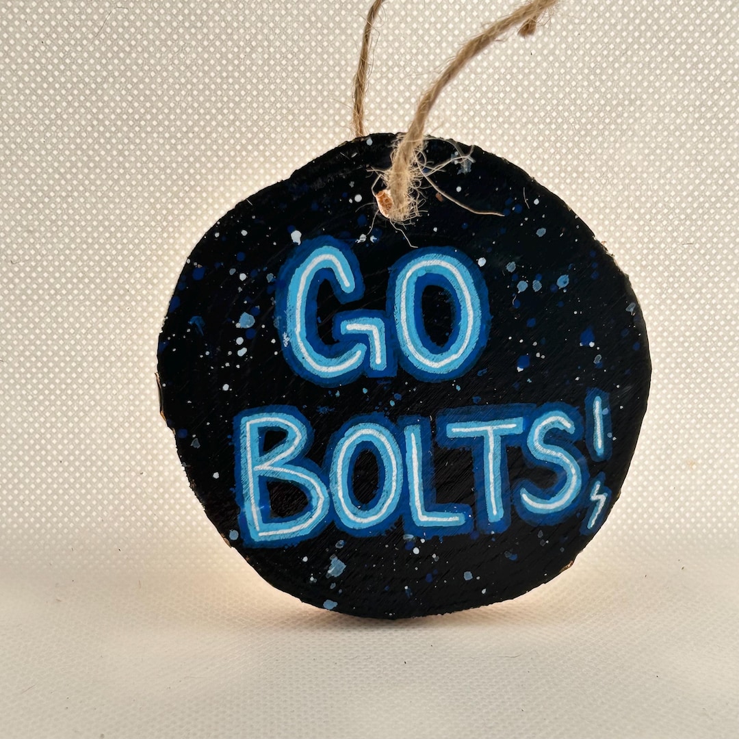 Go Bolts Wood Slice Christmas Ornament: Lightning Merch - Etsy