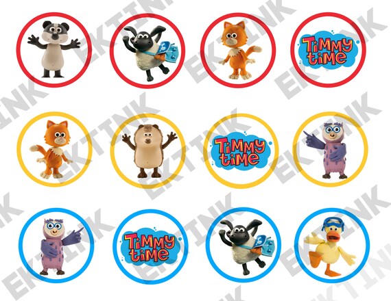 Digital Timmy Time Cake Cupcake Cookie Toppers Decorations | Etsy