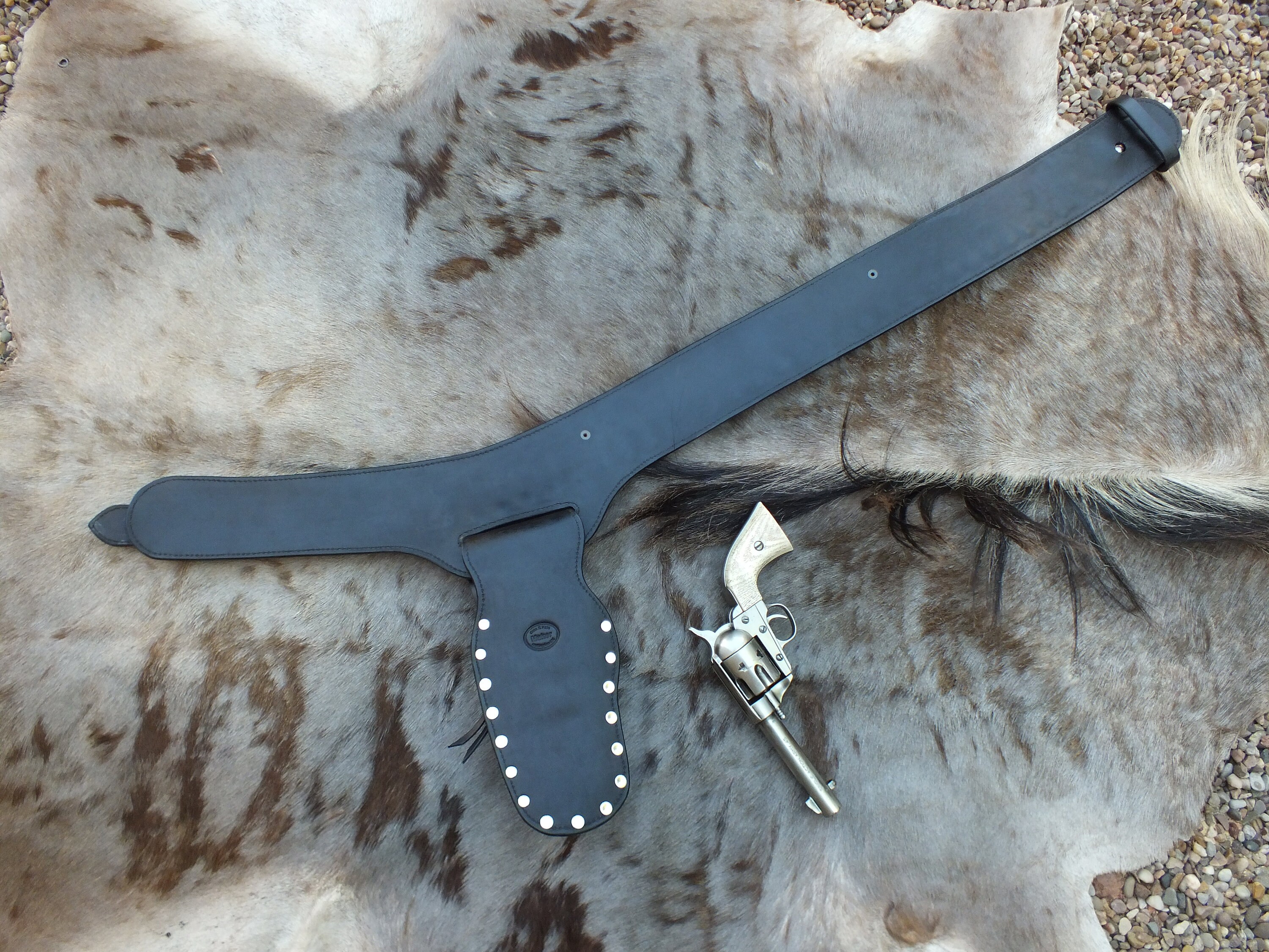 Lone Ranger Style Rig for One Holster Which Fits A Colt 1873 | Etsy UK