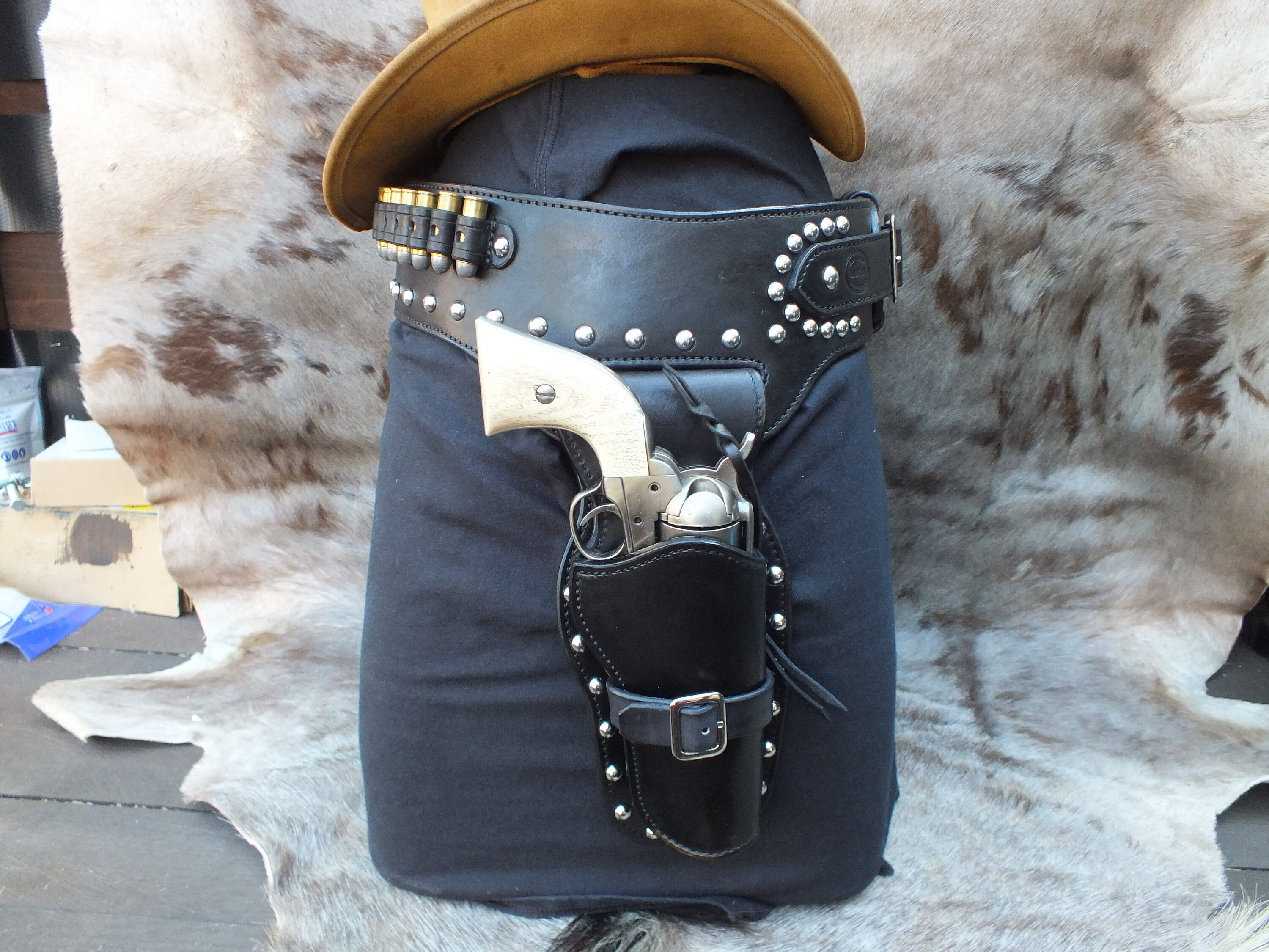 Lone Ranger Style Rig for One Holster Which Fits A Colt 1873 | Etsy UK