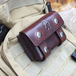 Made to Order. Brown Leather Bushcraft Pouch | Etsy
