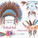 Watercolor tribal clipart: TRIBAL CLIP ART | Etsy