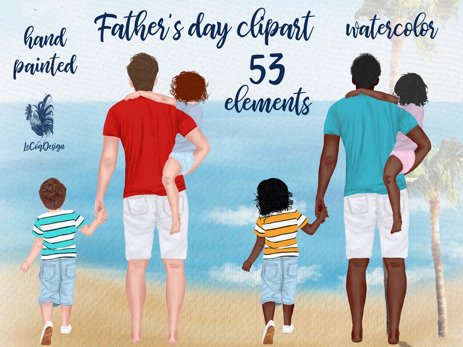 Father and Children Clipart: "father's DAY Clipart" Daddy Clipart ...