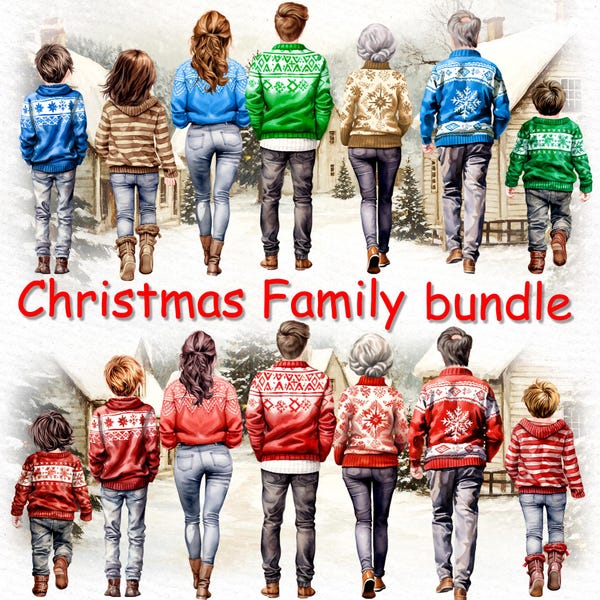 Family Clipart Bundle - Etsy