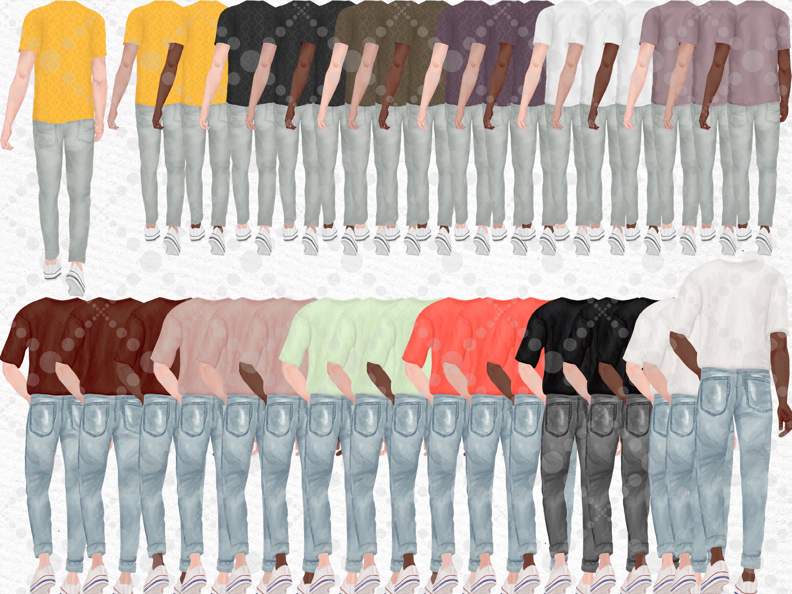 Male Clipart: teenage BOYS Clipart Guys Clipart | Etsy