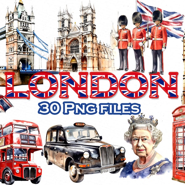 London Clipart - Etsy