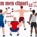 Gym Men Clipart: fitness MEN Clipart Gym Clipart - Etsy