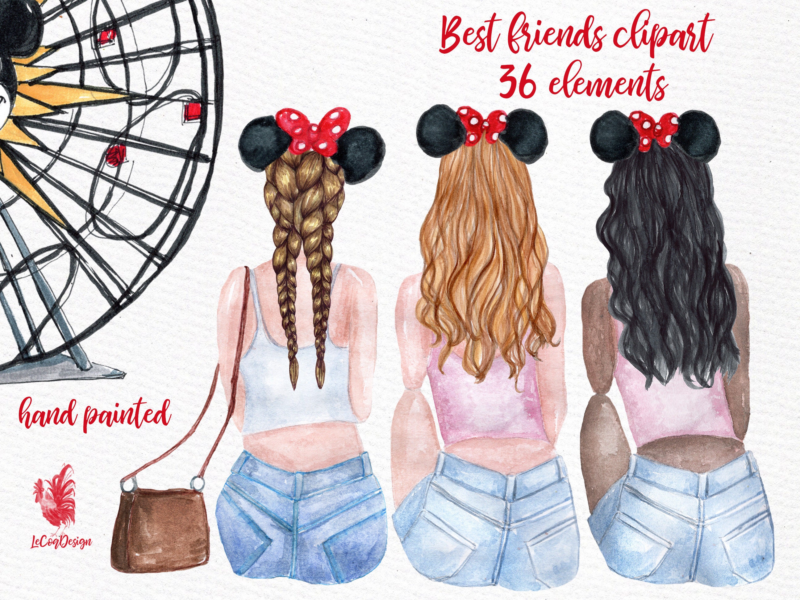 Best Friends Clipart: soul SISTERS Clipart Bff - Etsy