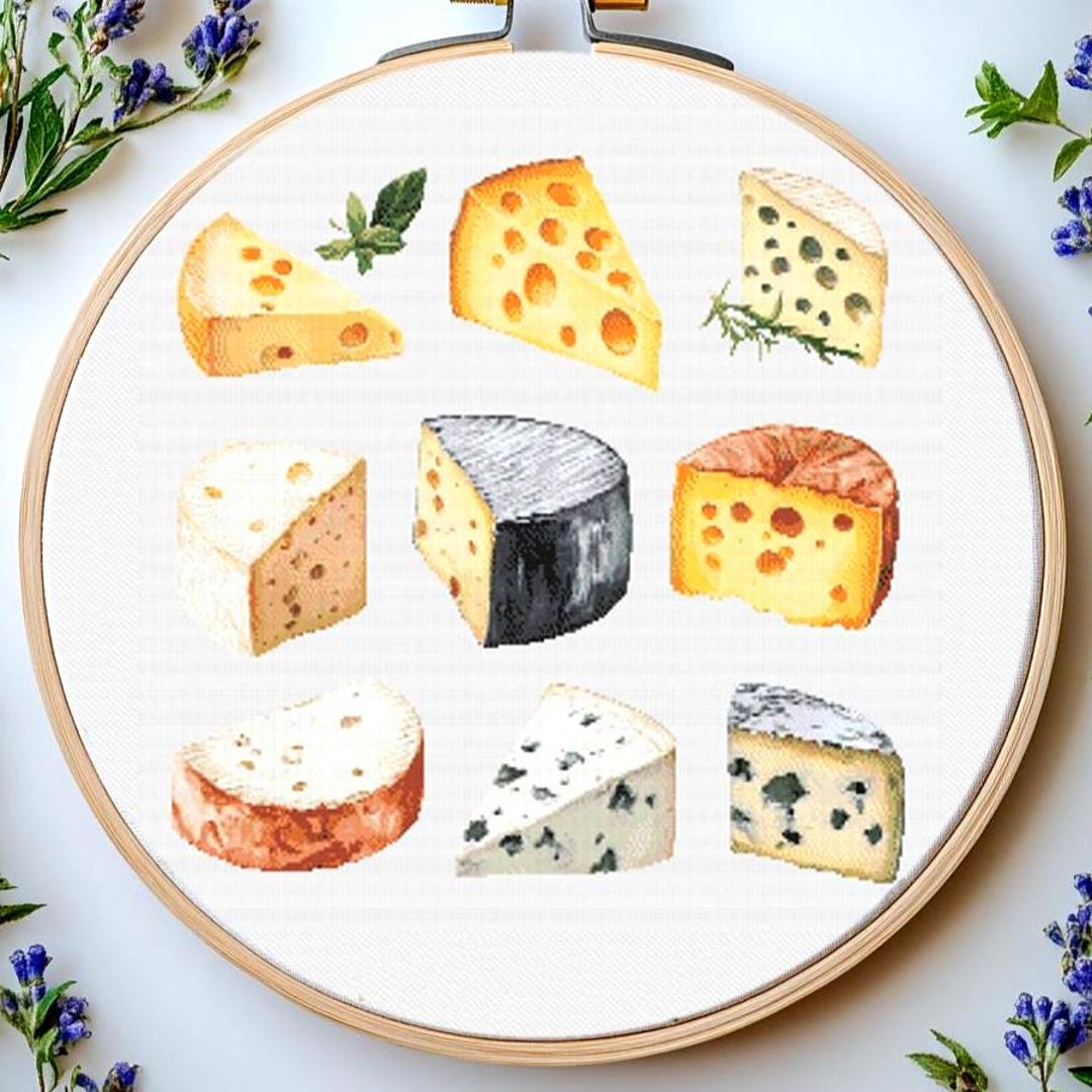 Cheese Cross Stitch Pattern Pdf: "food CROSS Stitch" Breakfast Cross ...
