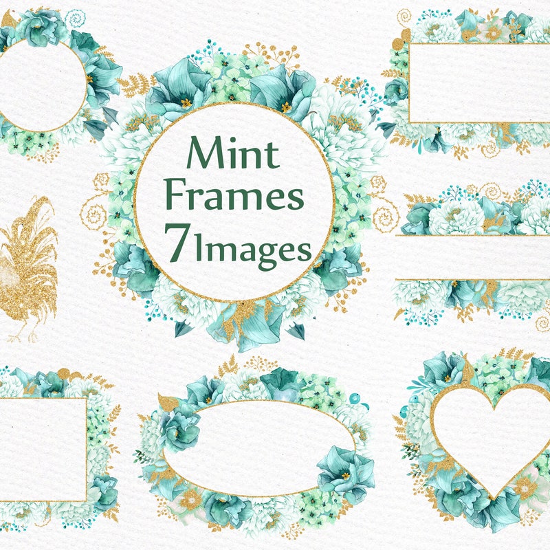 Turquoise Clipart - Etsy