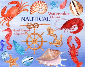 Watercolor Lobster Clipart - Etsy