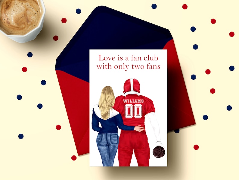 Football Player Clipart: couples Clipart Sports - Etsy