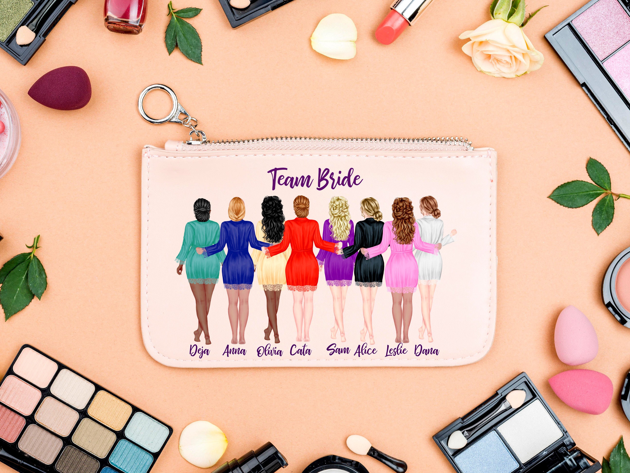 Bridesmaid Robes Clipart: team BRIDE Clipart - Etsy