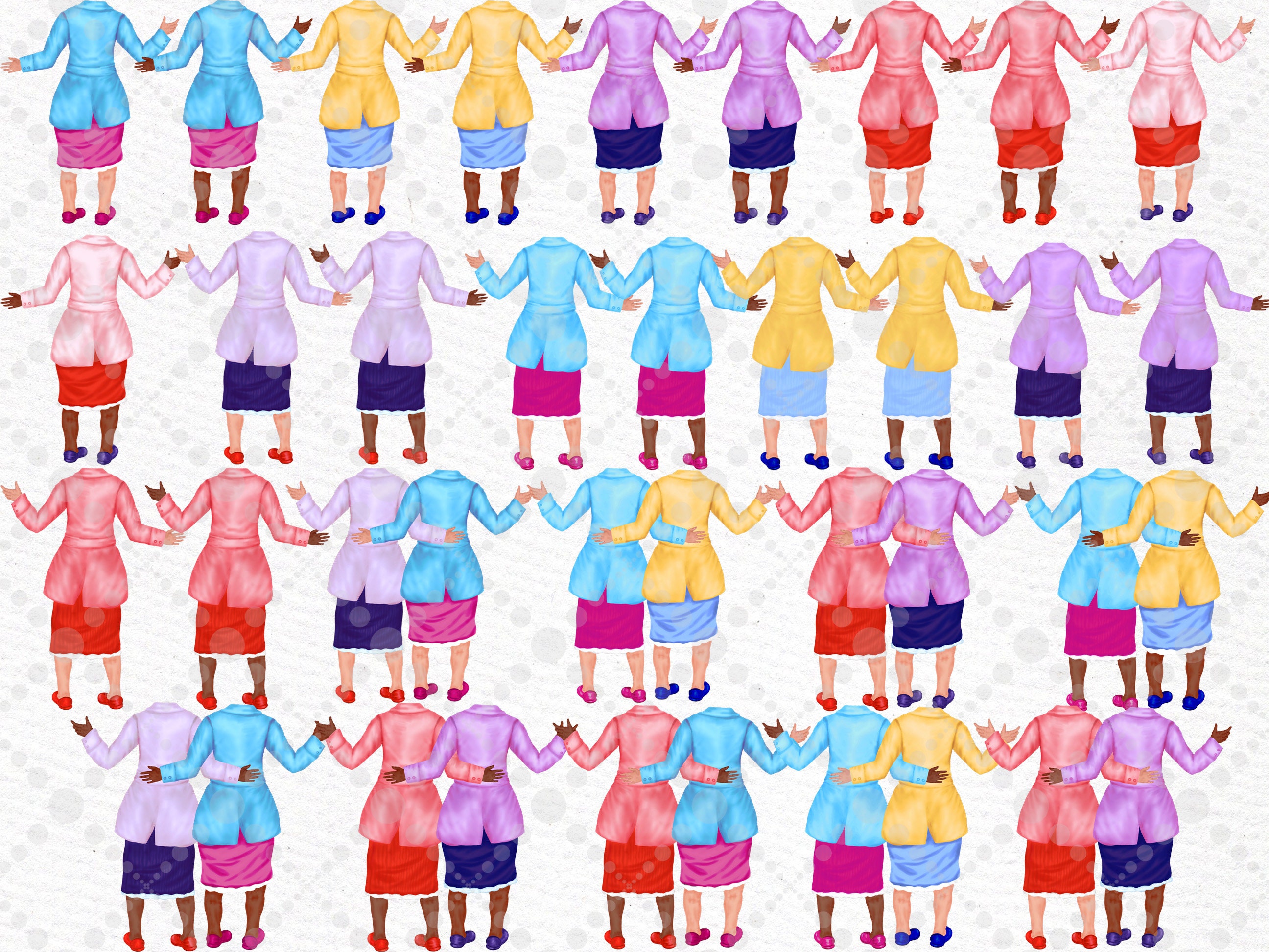 Old Ladies Clipart: golden LADIES Clipart Granny | Etsy UK