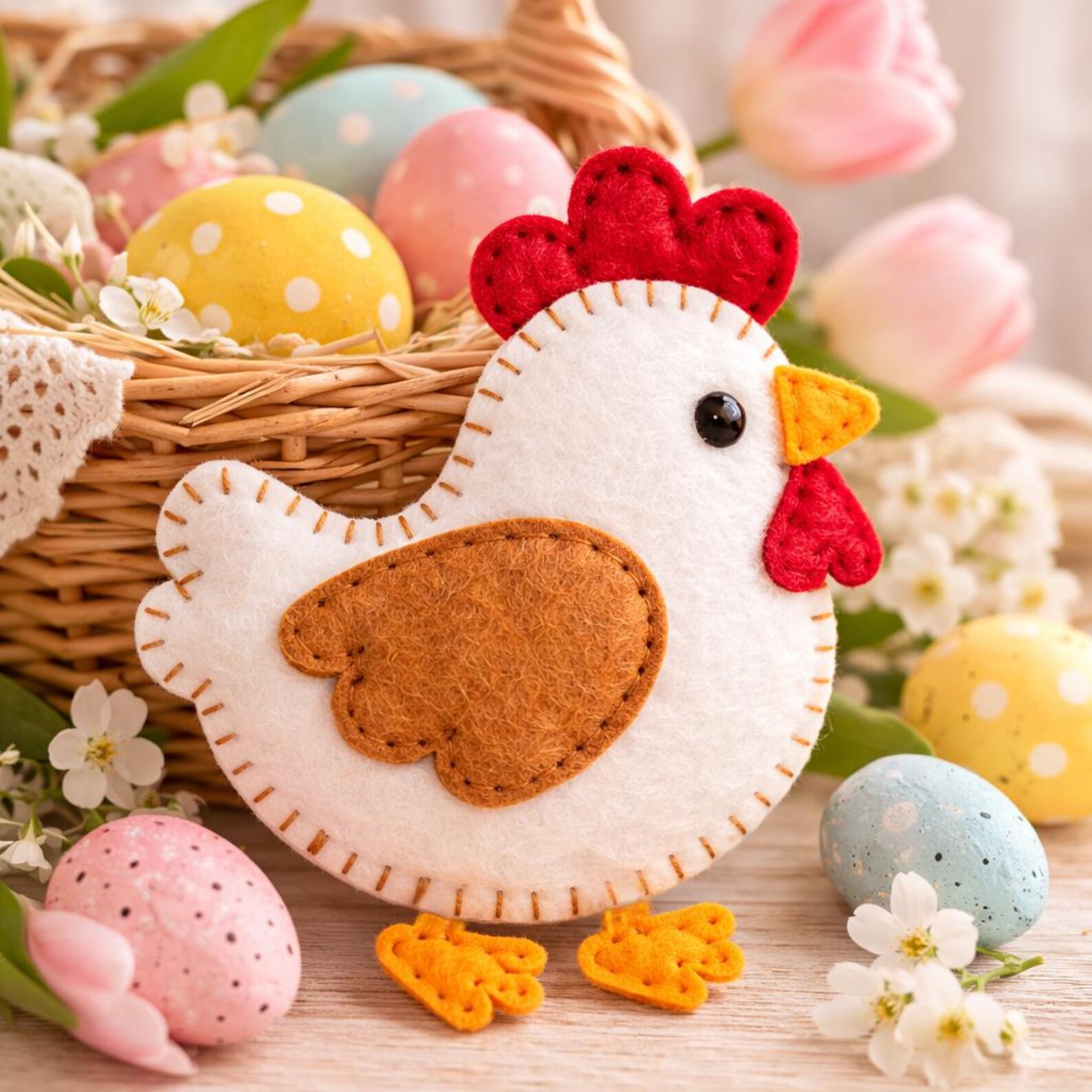 Easter Felt Sewing Pattern Bundle | PDF DIY Ornament Patterns | Bunny ...