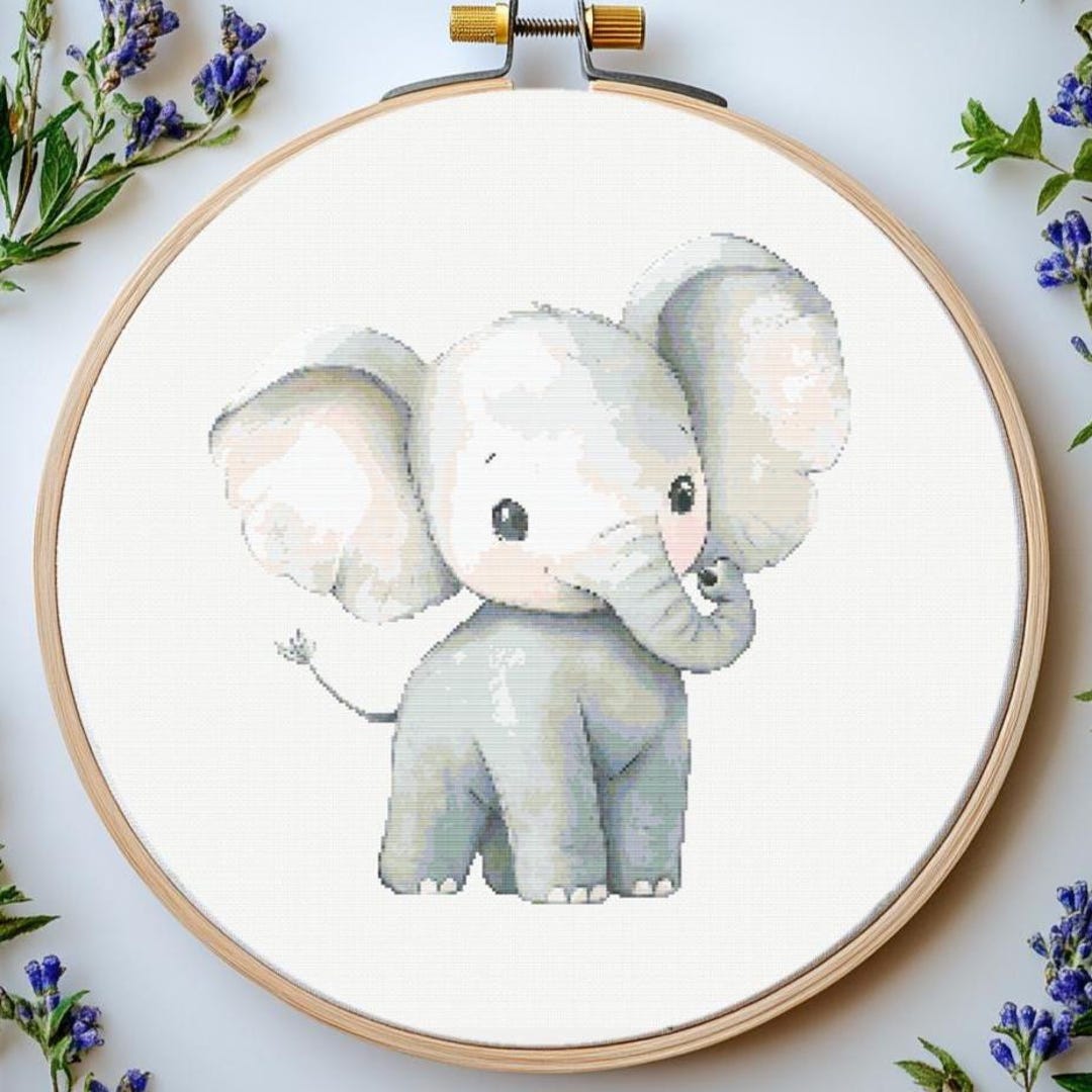 Cute Elephant Cross Stitch Pattern Pdf: "elephant CROSS Stitch" Wild ...