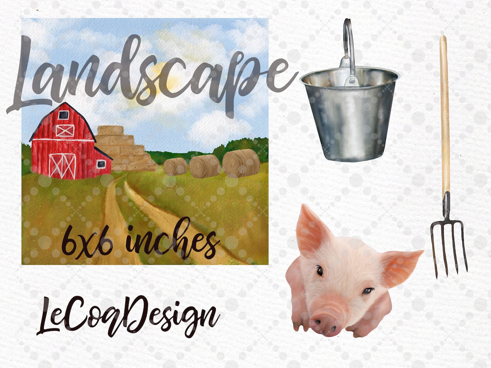 Farm Family clipart: FARM CLIPART Dad Mom Children | Etsy