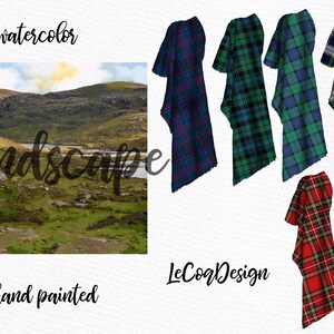 Wedding Clipart: "men IN Kilts" Bride and Groom Scottish Wedding ...