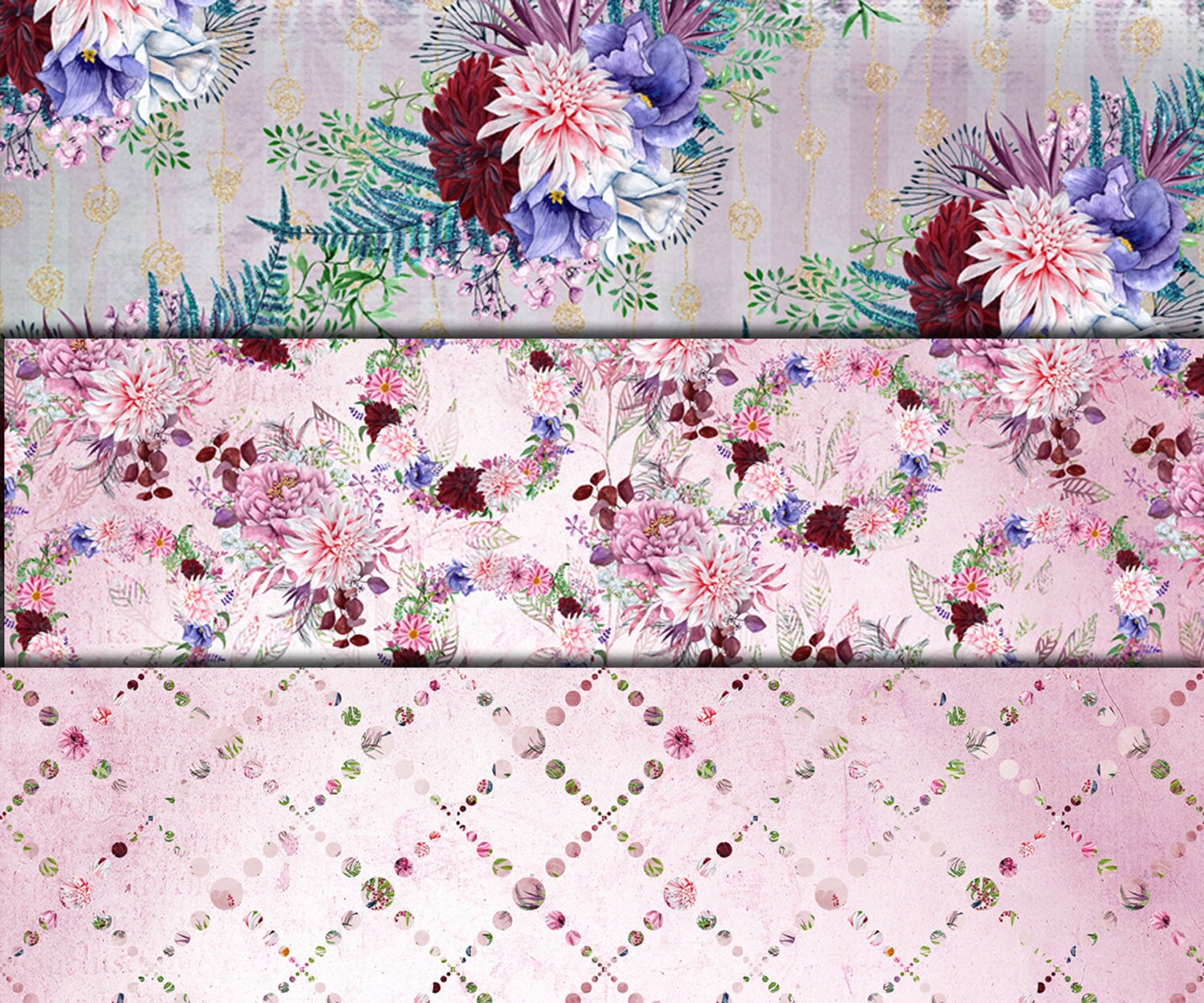 Watercolor Floral Digital Papers: floral | Etsy