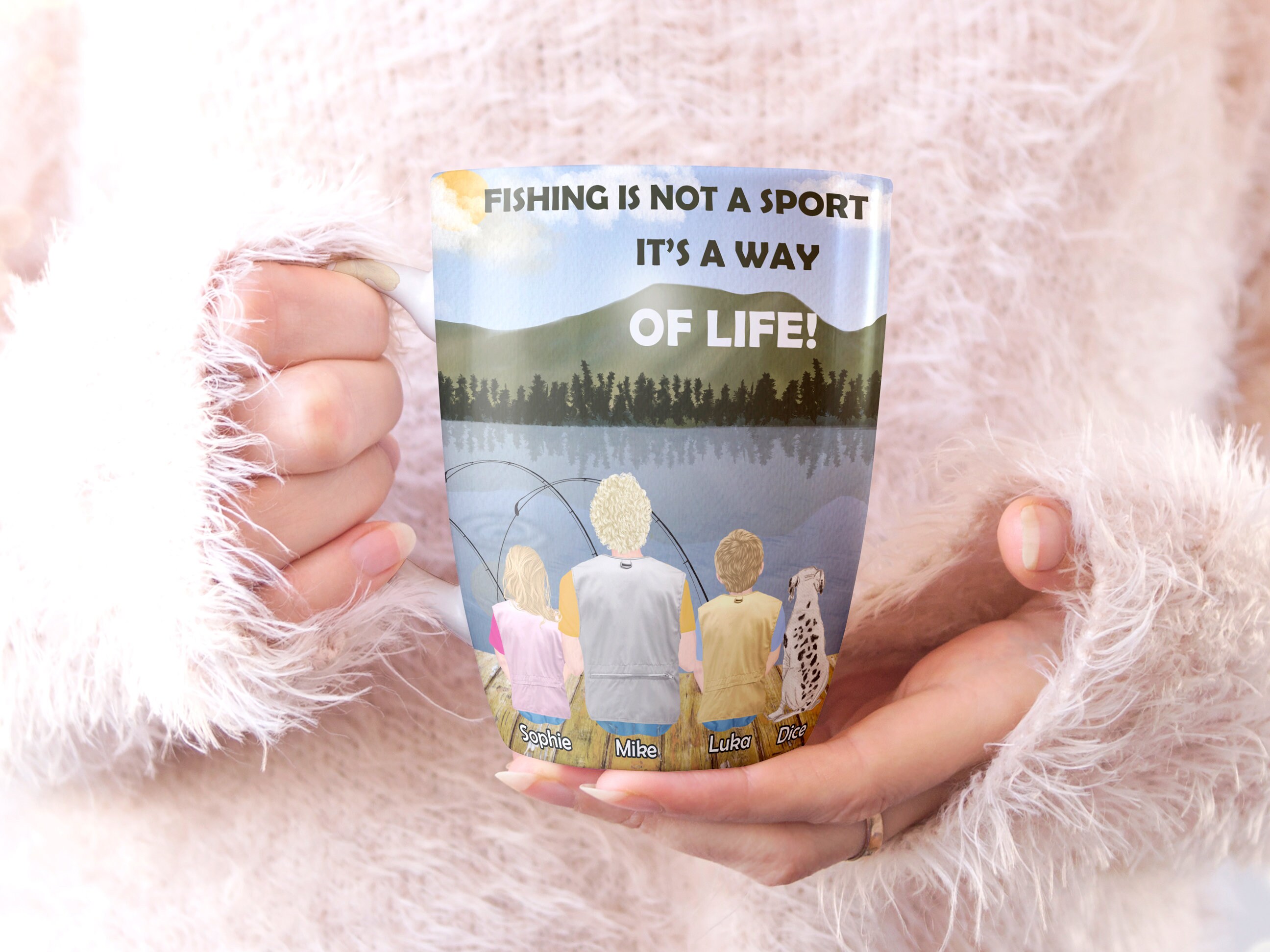 Fishing Clipart: family Fishing Father's Day - Etsy