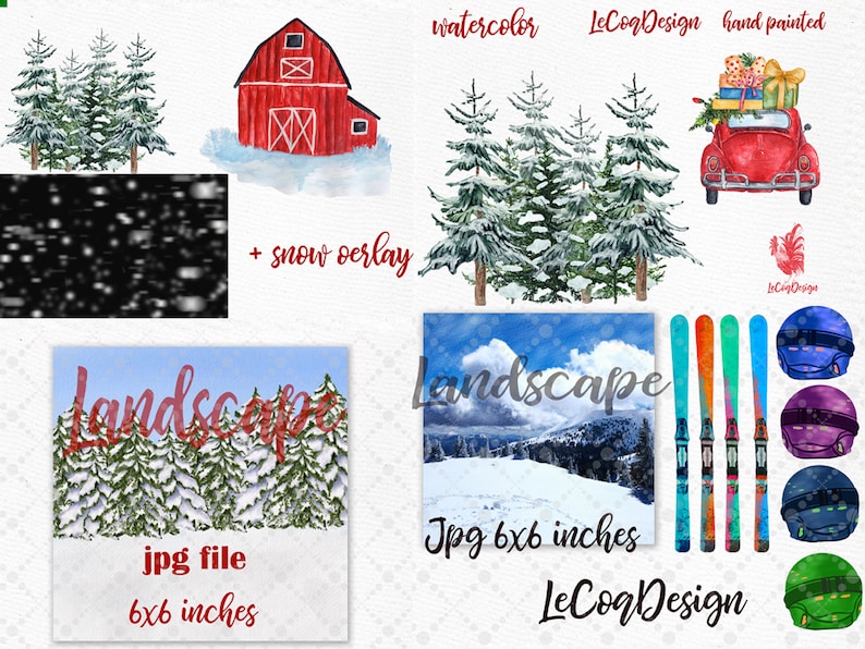 Winter Family Bundle Clipart: christmas BUNDLE - Etsy