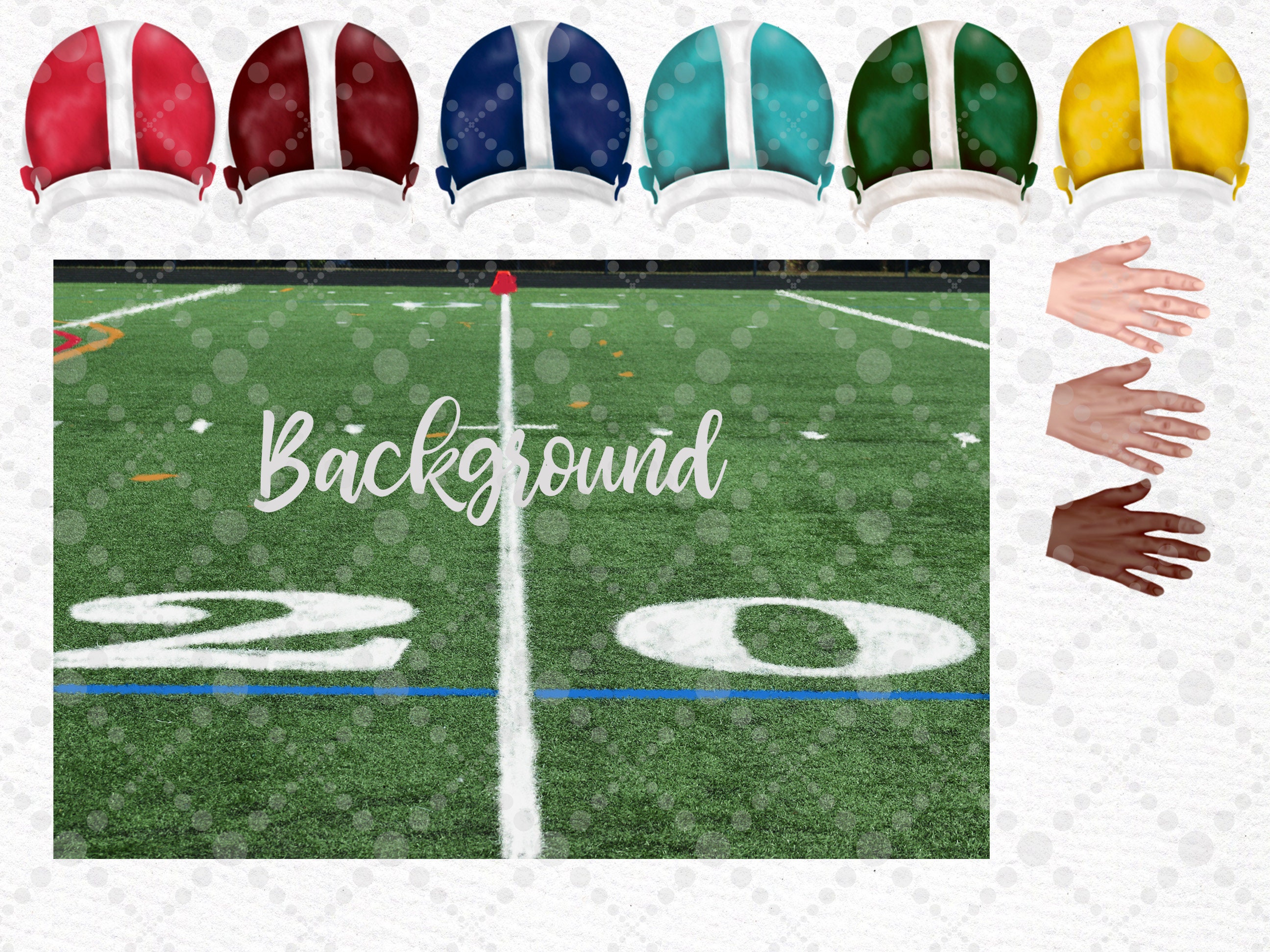 Football Player Clipart: couples Clipart Sports - Etsy