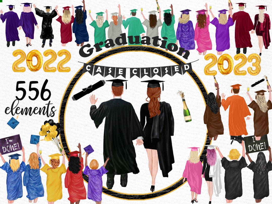 Graduation Bundle Clipart: "graduating Students" Graduate Congrats ...
