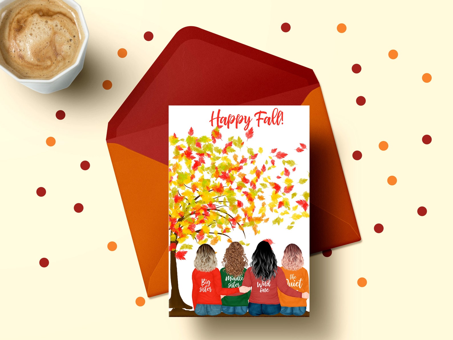 Autumn Best Friends Clipart: girls SITTING Clipart - Etsy