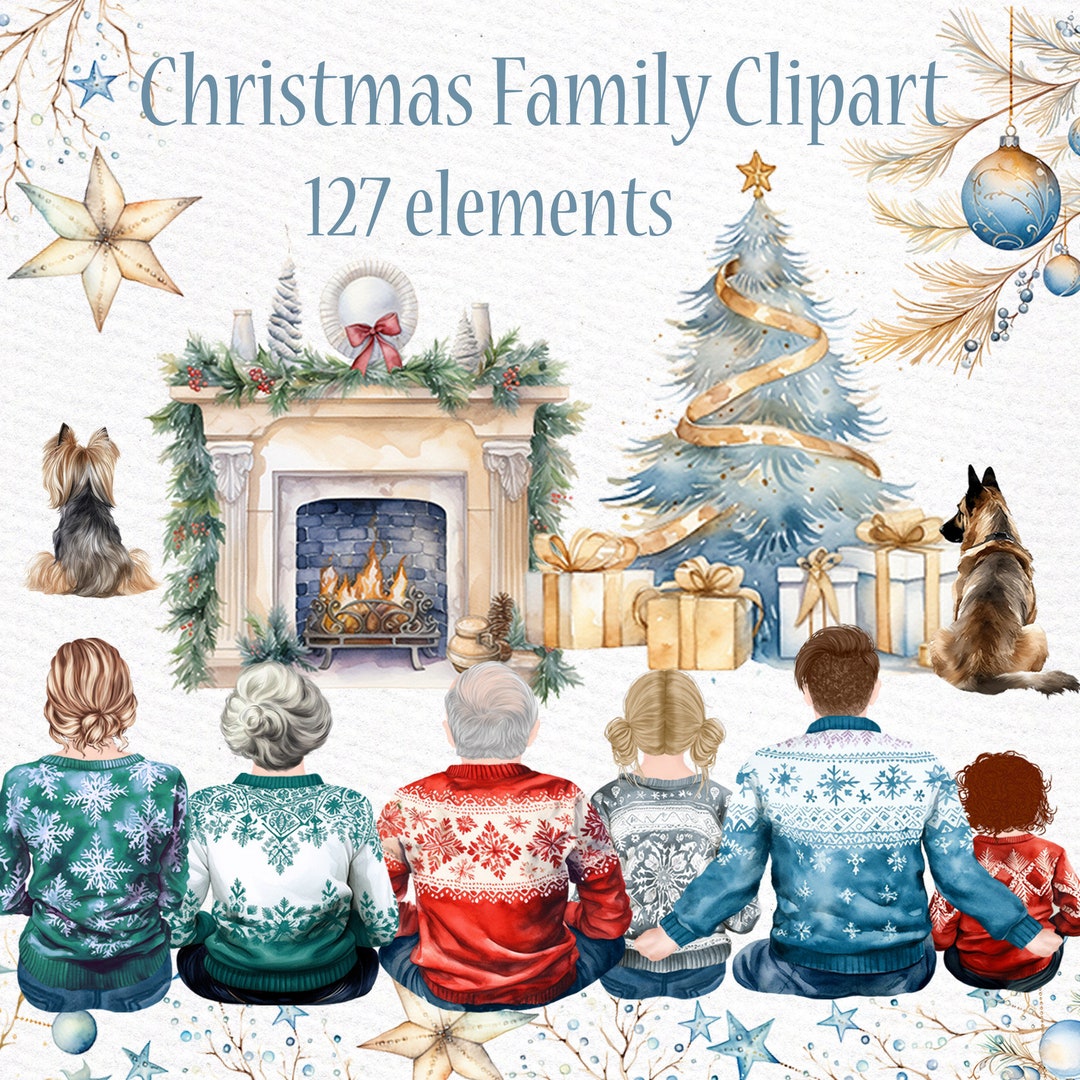 Christmas Family Clipart: "family Clipart" Christmas Mug Matching ...