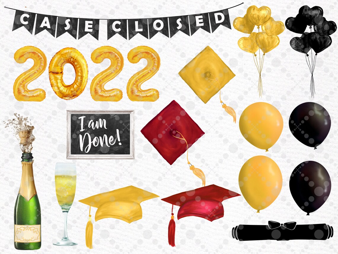 Graduation Clipart: graduating Students Graduate - Etsy
