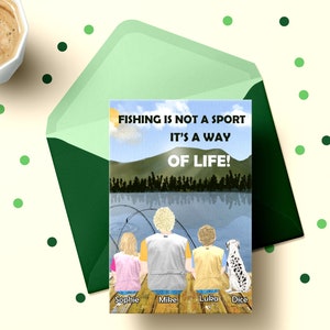 Fishing Clipart: "family Fishing" Father's Day Clipart Dad and Kids ...
