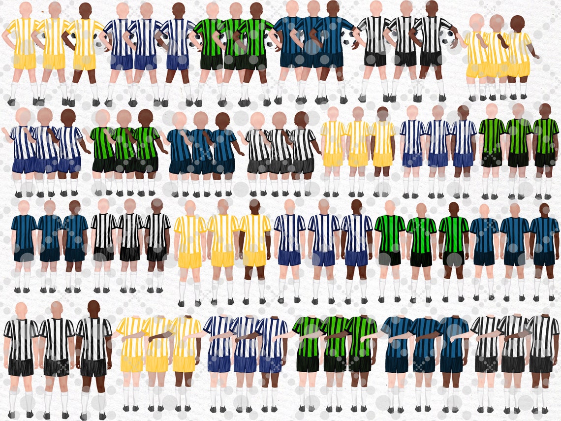 Soccer Jerseys Clipart: family Clipart Football - Etsy