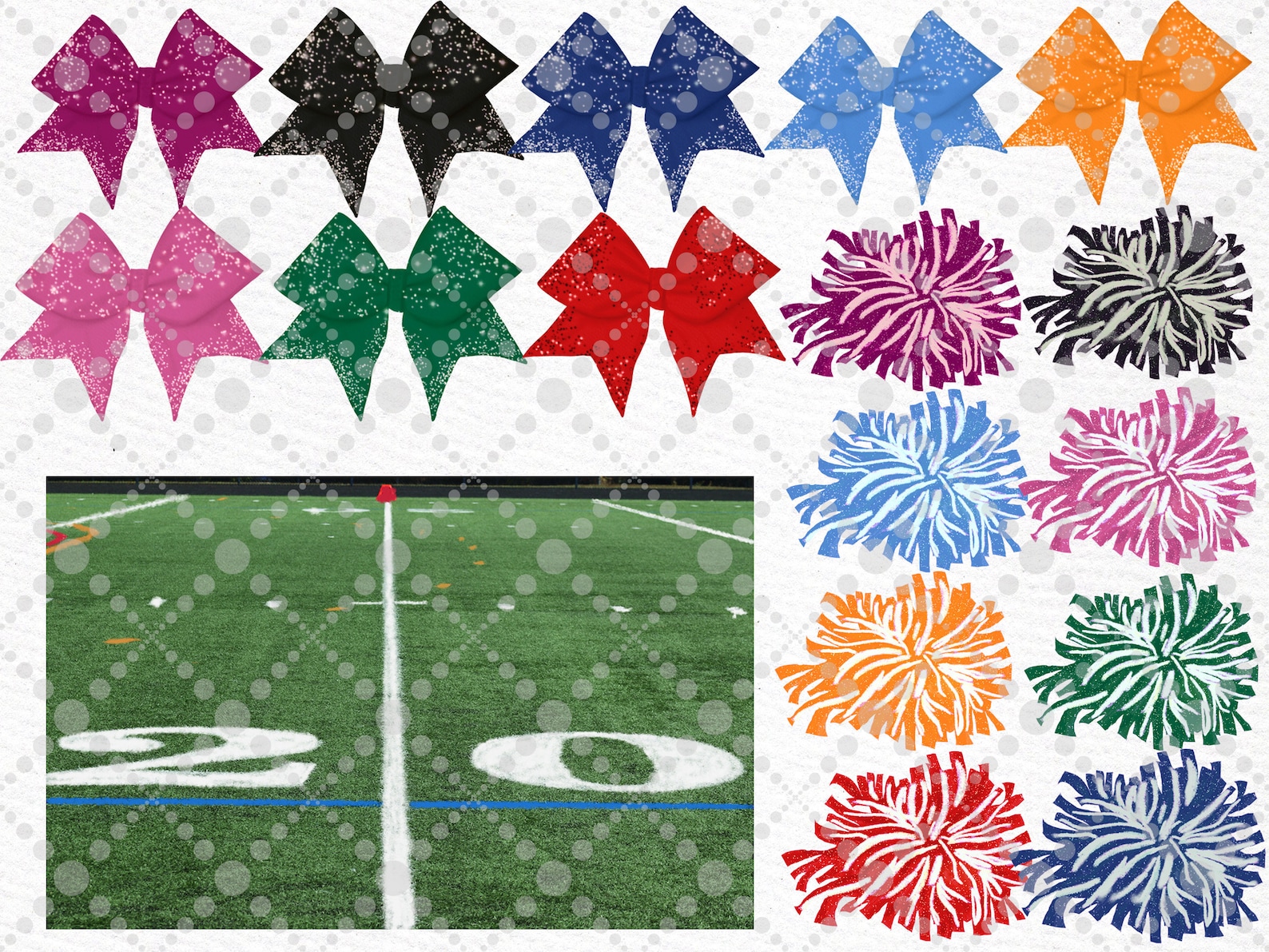 Cheerleaders Bundle Clipart: girls Clipart - Etsy