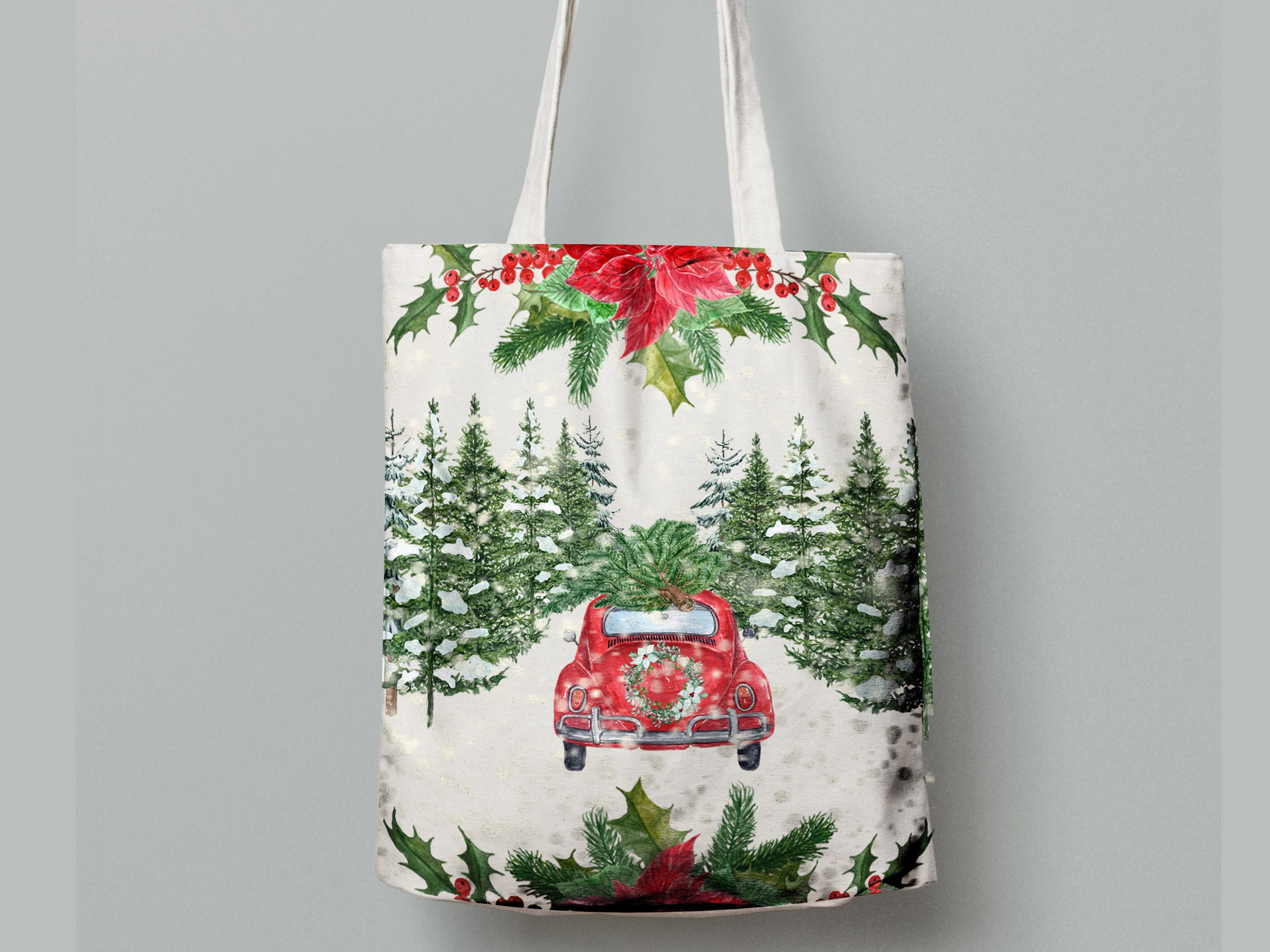 Watercolor Christmas Cars Clipart: christmas - Etsy