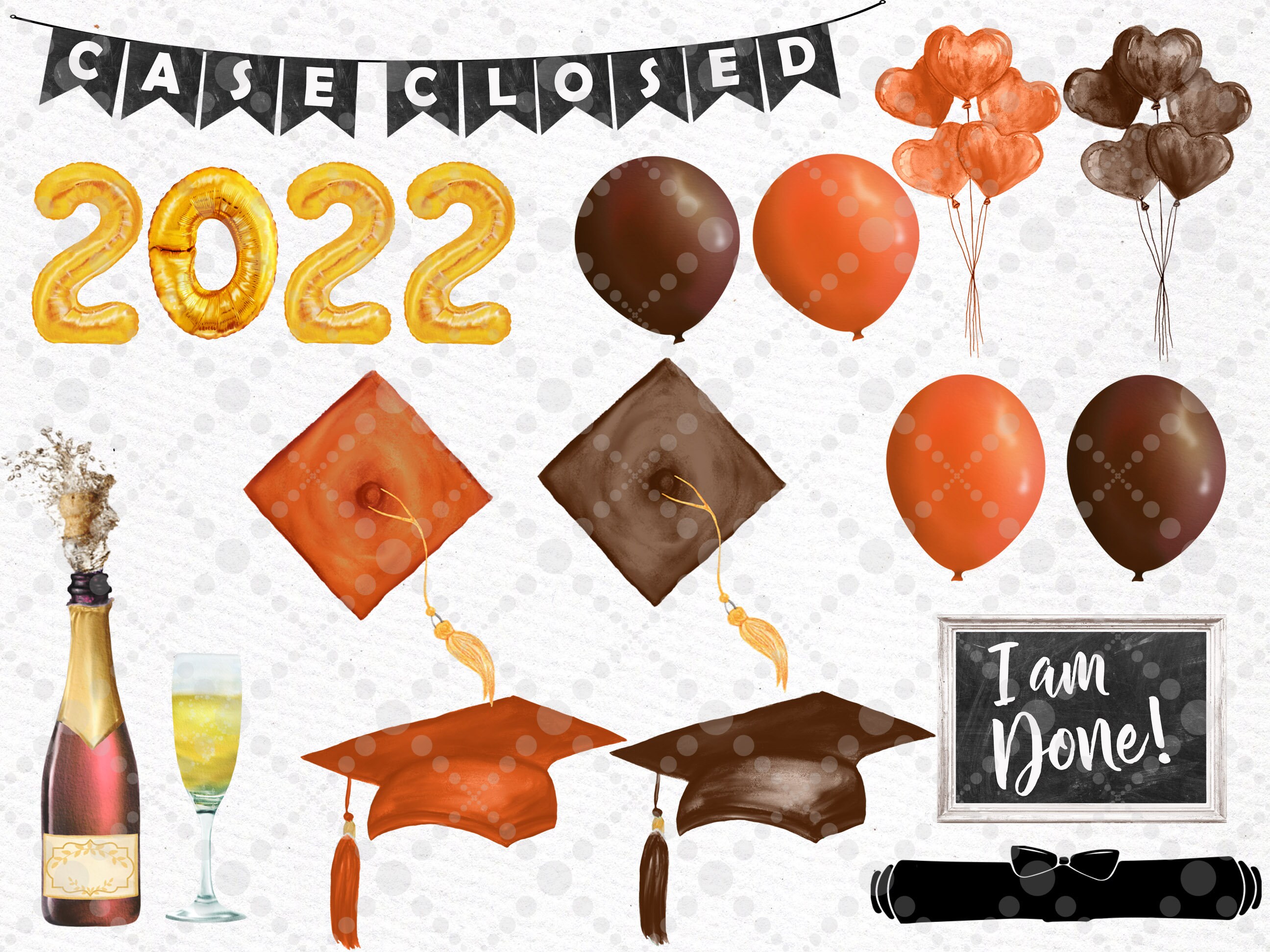 Graduation Clipart: graduating Students Graduate - Etsy