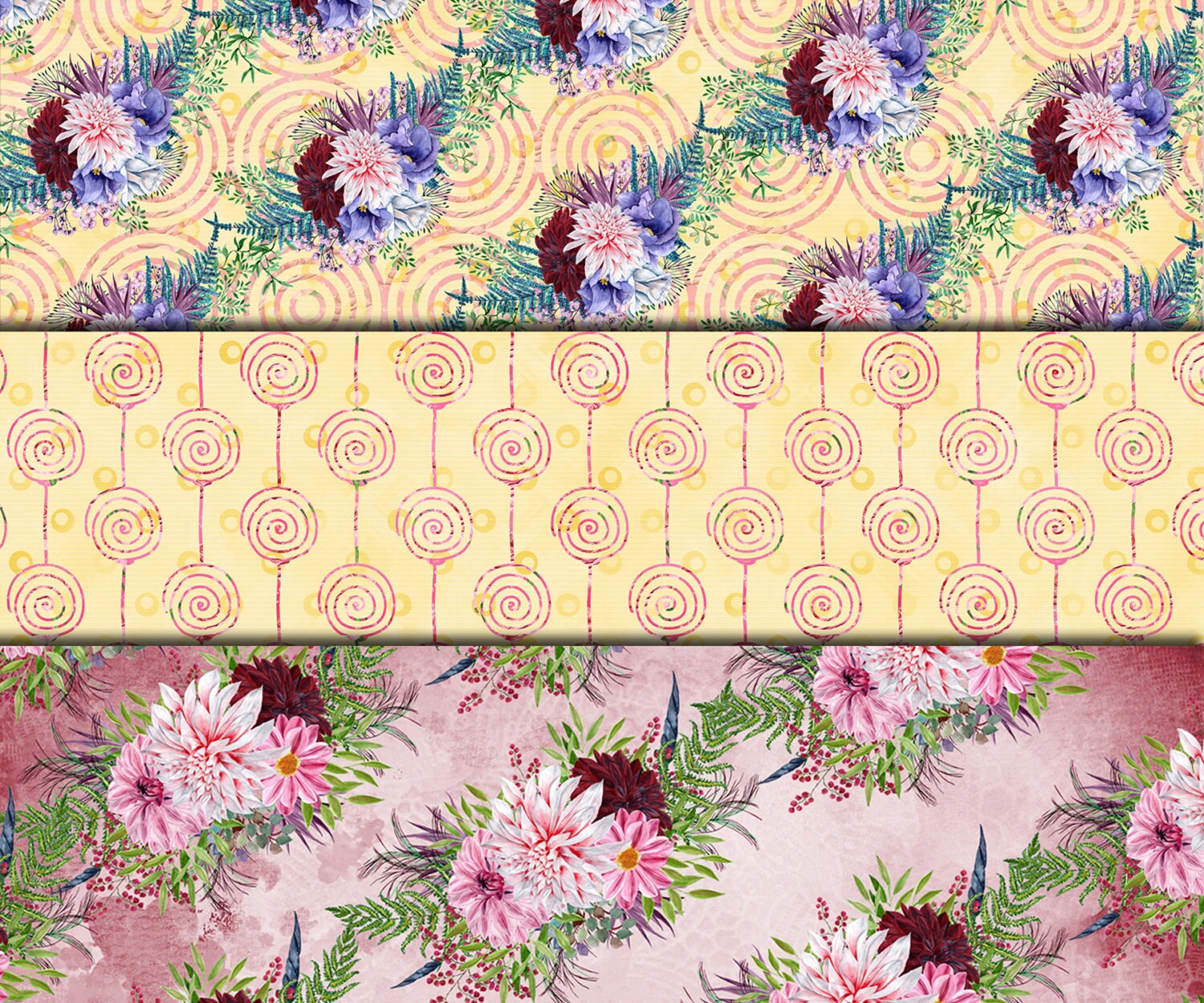 Watercolor Floral Digital Papers: floral | Etsy
