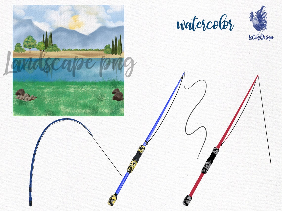 Fishing Clipart: family Fishing Father's Day - Etsy