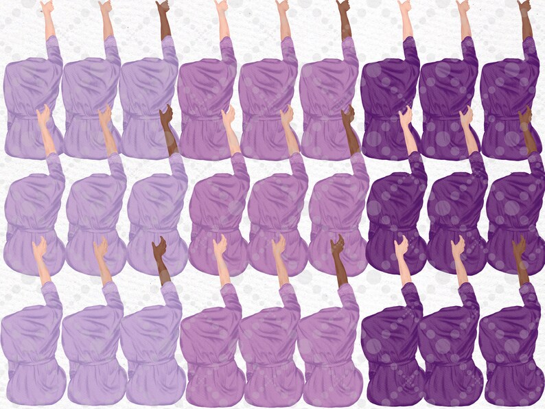 Bridesmaid Clipart: wedding ROBES Clipart | Etsy