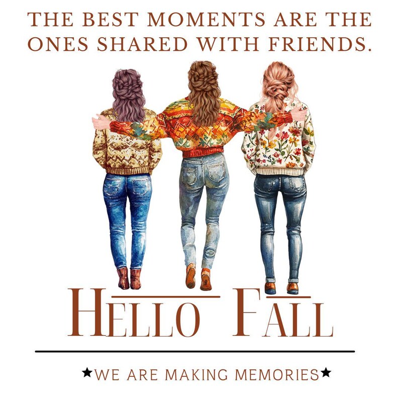 Autumn Clipart: "girls Clipart" Best Friends Fall Clipart Girls in ...