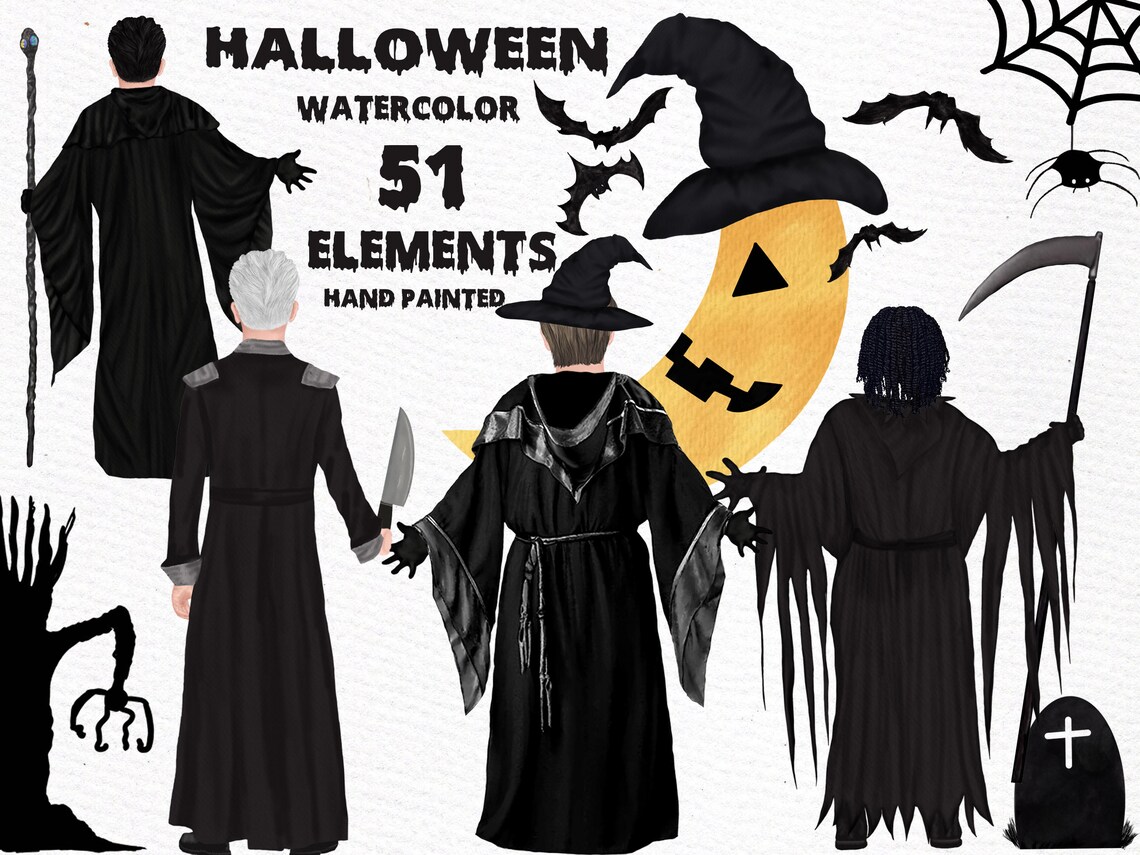 Halloween Clipart: wizard Clipart Halloween Mug | Etsy