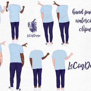 Sport Family Clipart: "baseball Family" Dad Mom Children Watercolor ...