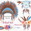 Watercolor Arrows Clipart: "arrows CLIP Art" Tribal Arrows Hand Drawn ...
