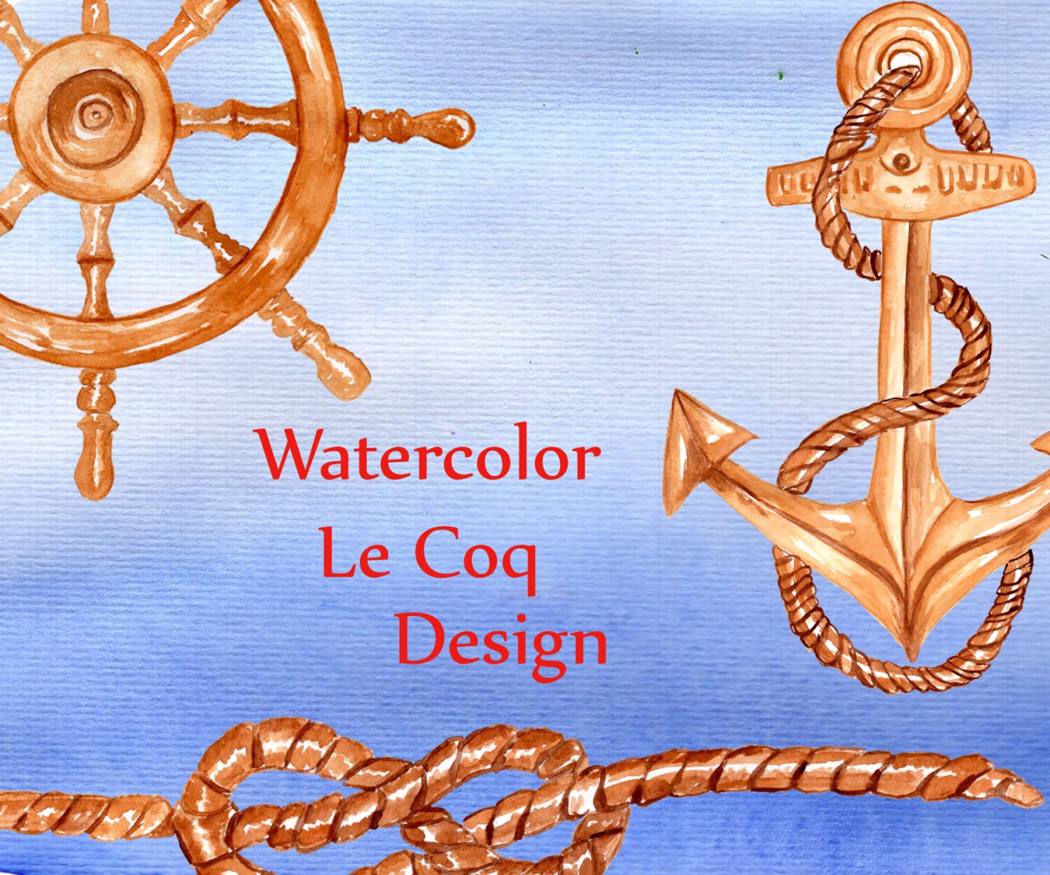 Nautical Watercolor Clipart: "beach ANIMALS Clipart" Watercolor Crabs ...