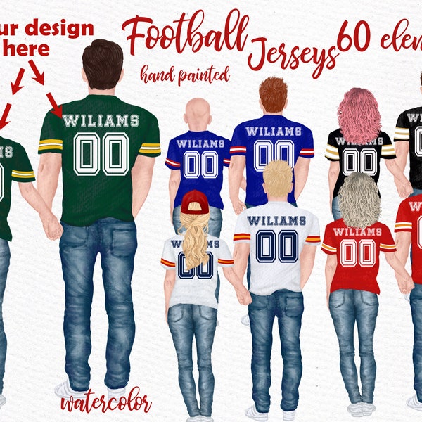 Football Clipart - Etsy